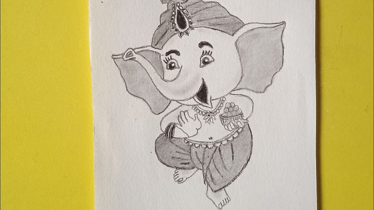 Ganesh Chaturthi Special | How to Draw Ganpati | Lord Ganesha Pencil ...