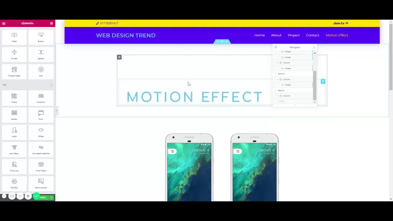 Elementor Pro | Motion Effect - YouTube