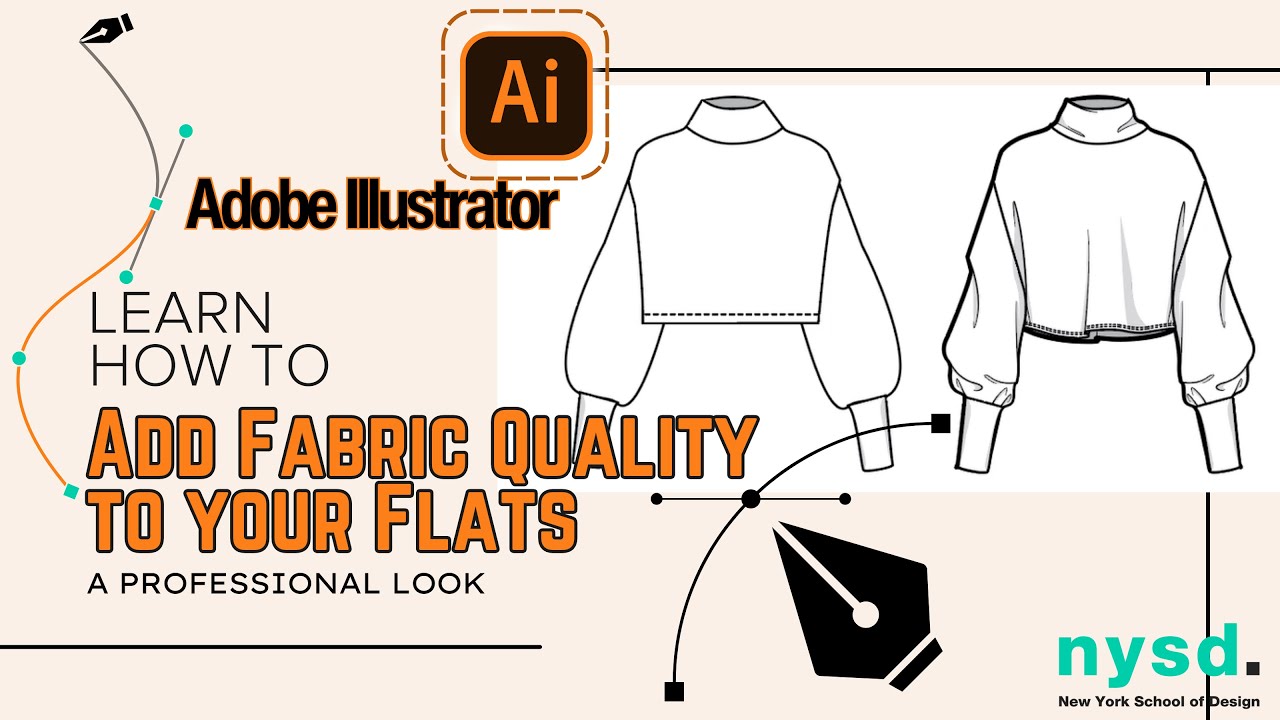 Digital Fashion Design | Ep 8: Add Fabric Quality to Your Flat Designs ...