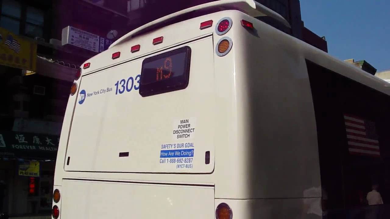 MTA New York City Bus 2009 Designline Eco-Saver IV Hybrid 1303 On The ...