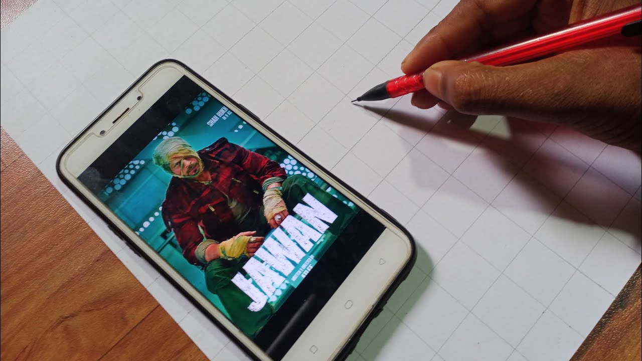 Jawan Poster Drawing, Shahrukh Khan Drawing, JAWAN || AMAN KUMAR KA ART ...