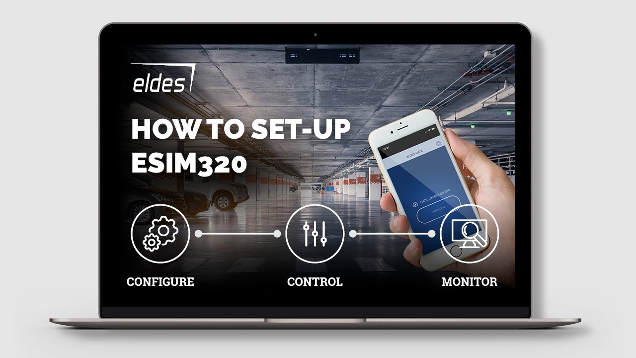 How to set-up ELDES gate controller ESIM320 - YouTube