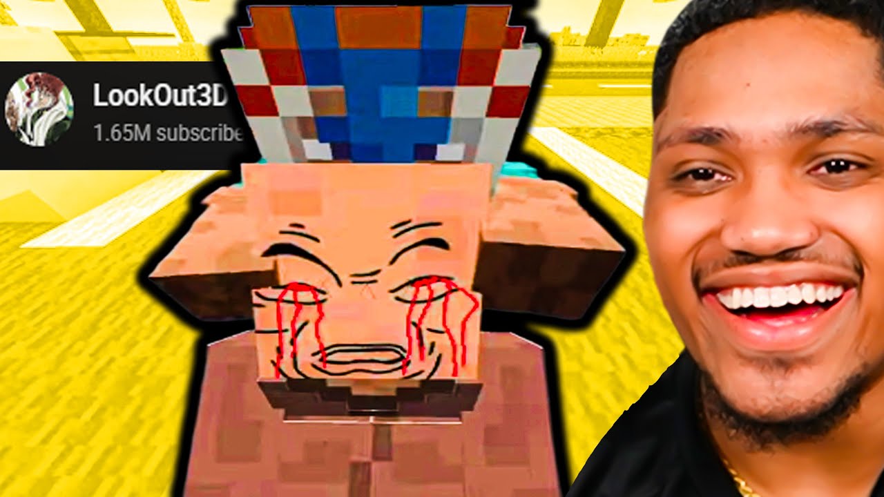 Minecraft But Villagers Are VIOLATED.. (LookOut3d) - YouTube