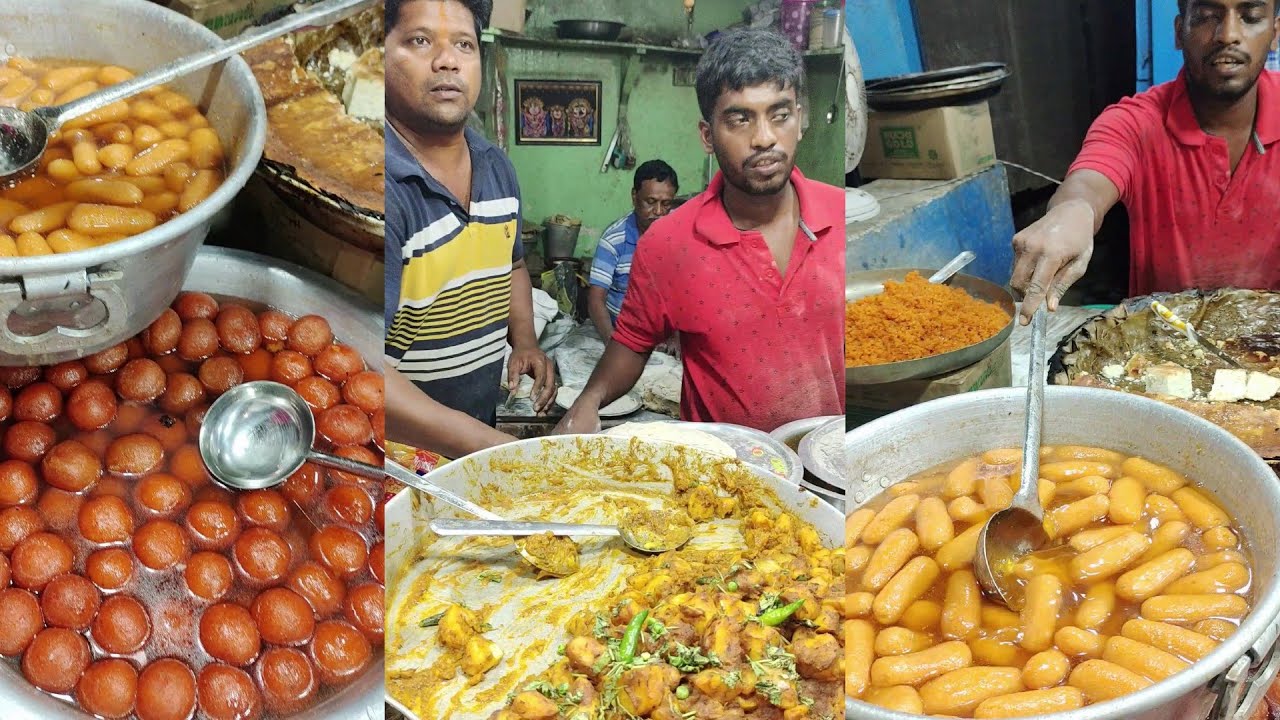 Sabko Roti & Rasgulla Chaiea | Puri Odisha Night Street Food - YouTube