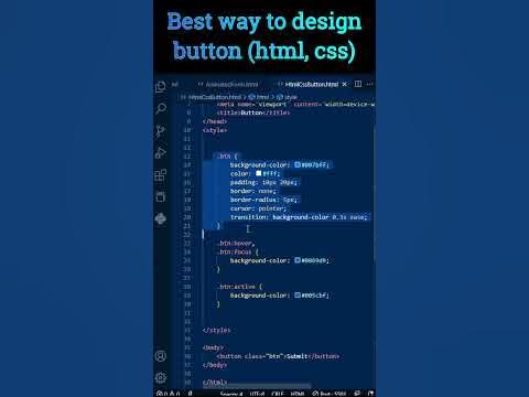 Best way to design button html and css #shorts #programming #html #css ...