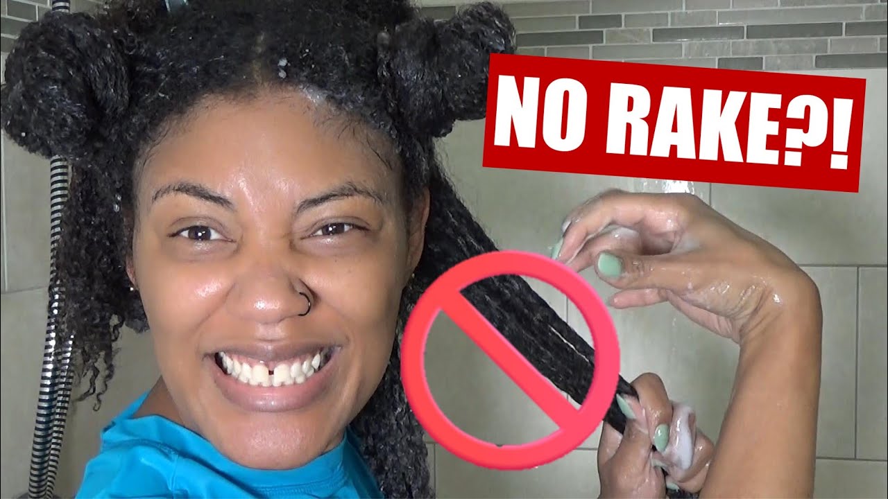 Trying The "No Rake" Wash and Go - YouTube