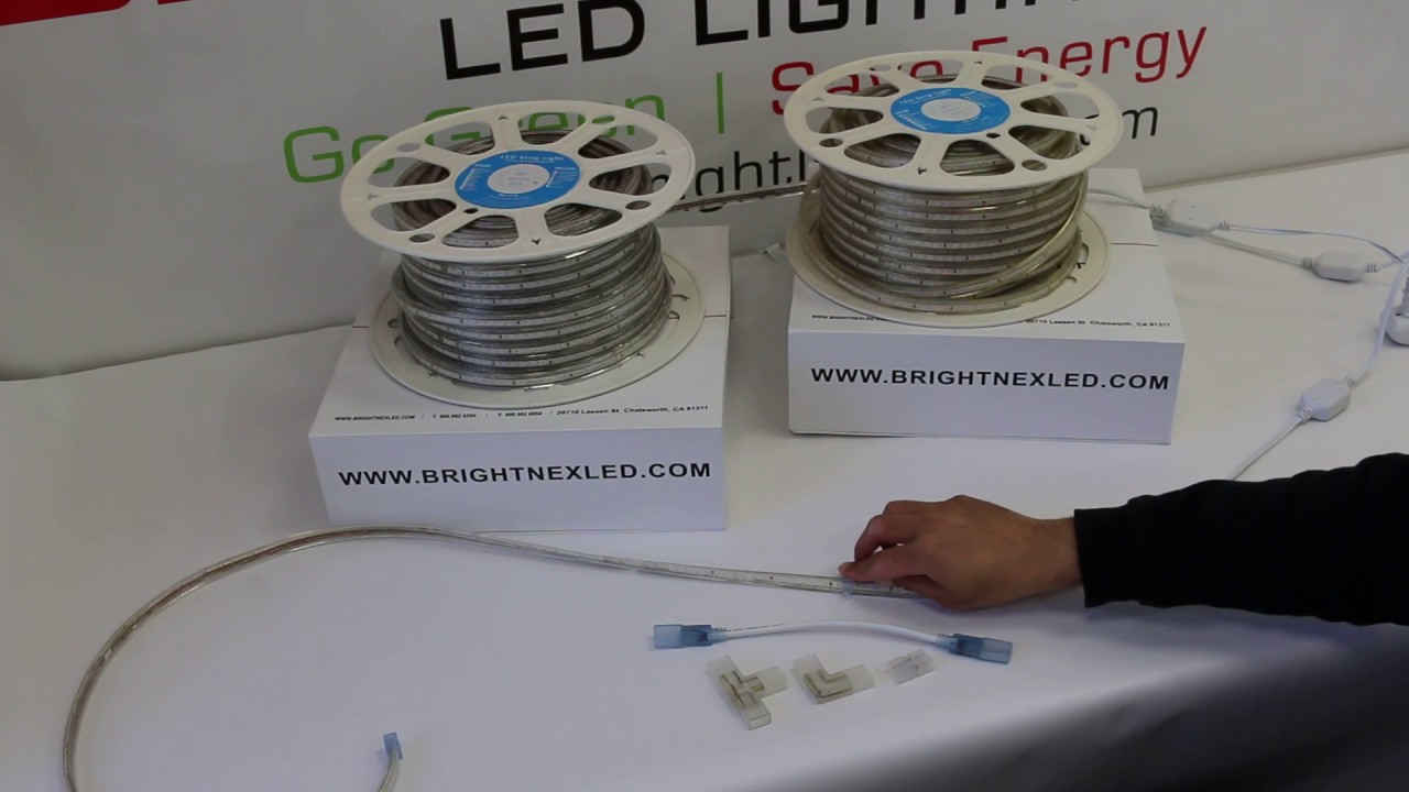 How to install 110V LED Strip light SMD3014, outdoor, plug in, Cool and ...