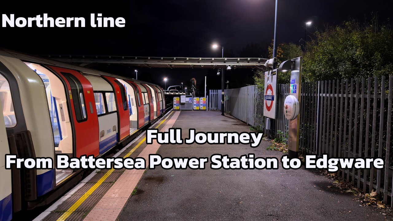 Full Journey On The Northern line From Battersea Power Station to ...