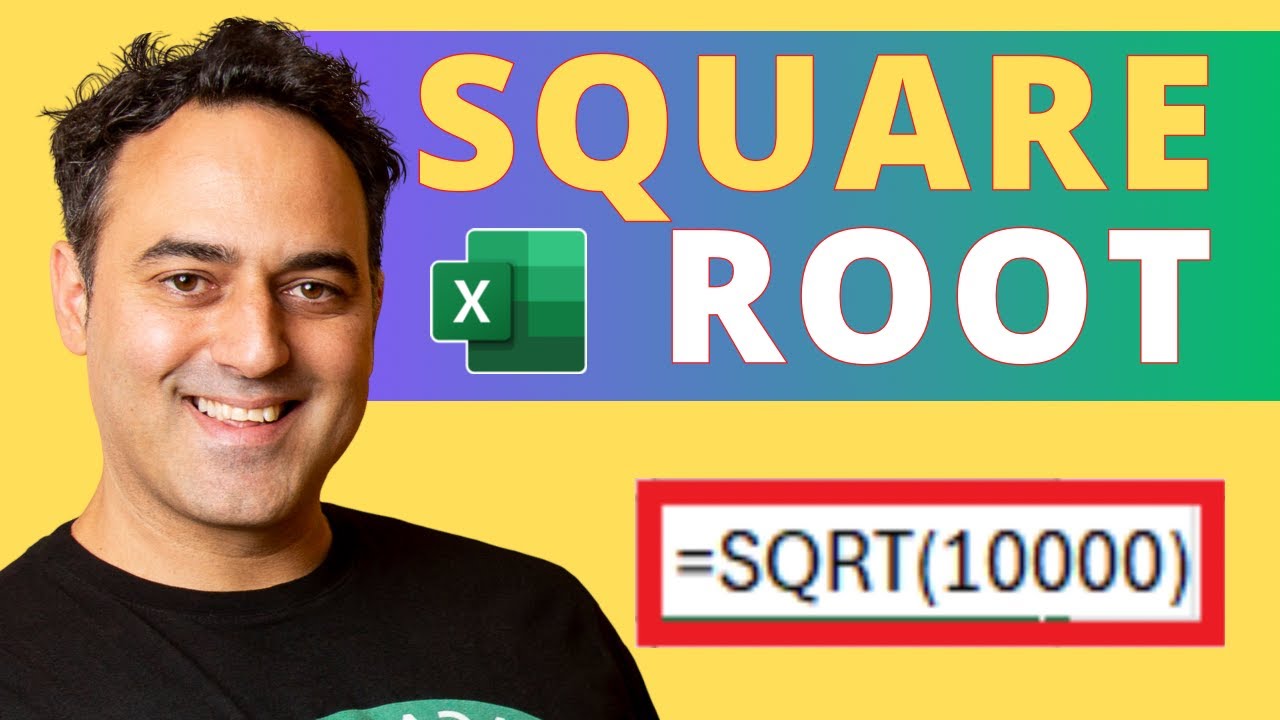 How To Calculate A Square Root In Excel With SQRT Function YouTube How To Calculate A Square Root In Excel With SQRT Function YouTube
