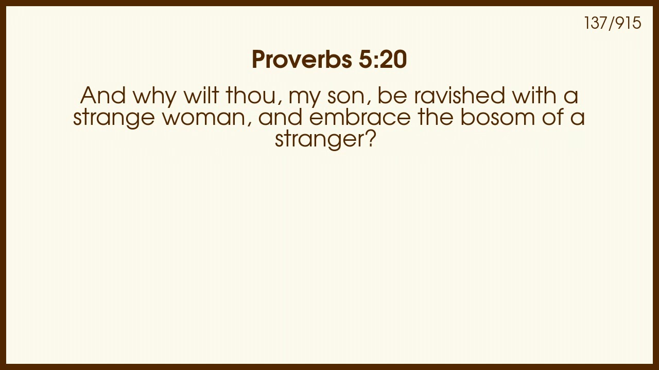 Proverbs - King James Bible (very fast) - YouTube