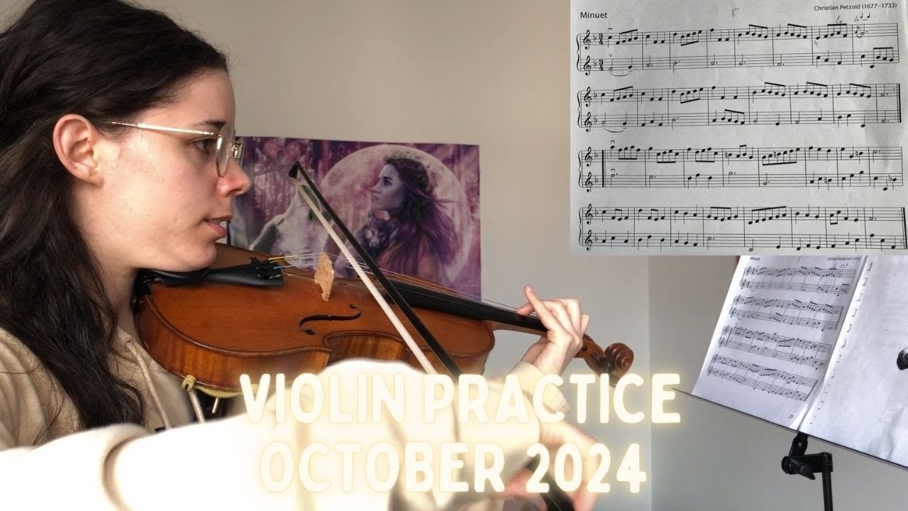 🎻 violin practice - october 2024 - Minuet in F Major - YouTube