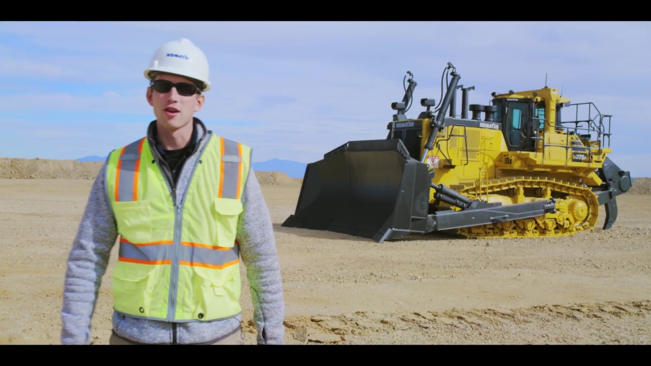 Komatsu D375A-8 Dozer component location - YouTube