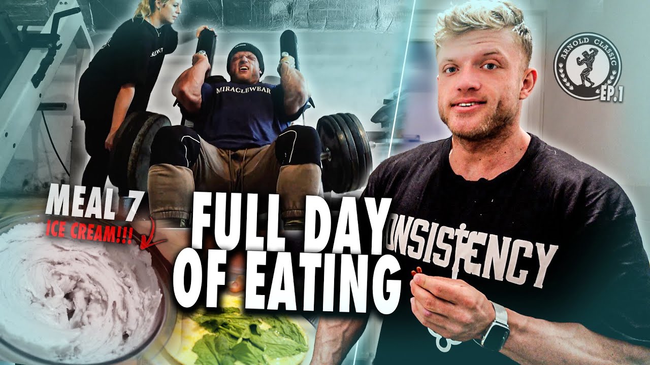 Full Day of Eating - Arnold Classic (3 Weeks Out) - YouTube