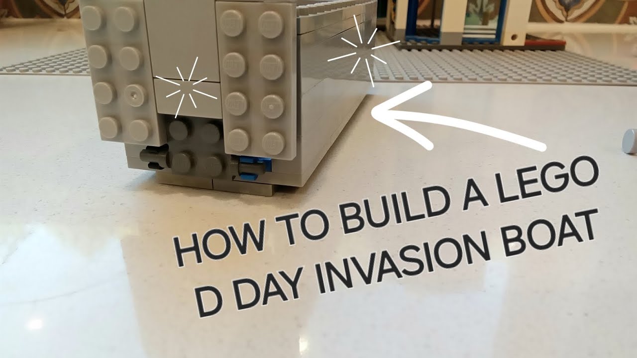 building a lego d day invasion boat - YouTube