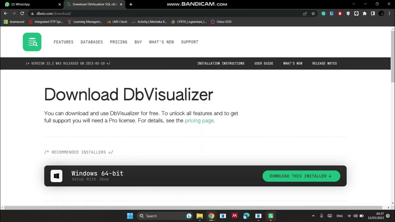 Tutorial DBVisualizer - installation & configuration to Odoo 16 [SIB X PT Ctech ERP Indonesia ...