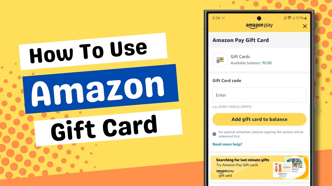 How To Use Amazon Gift Card | Redeem Amazon Gift Card - 2024 - YouTube