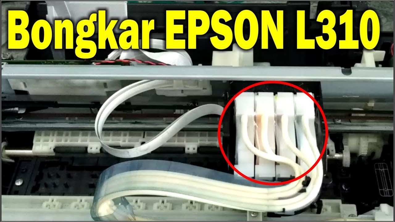 bongkar casing printer epson l310 - YouTube