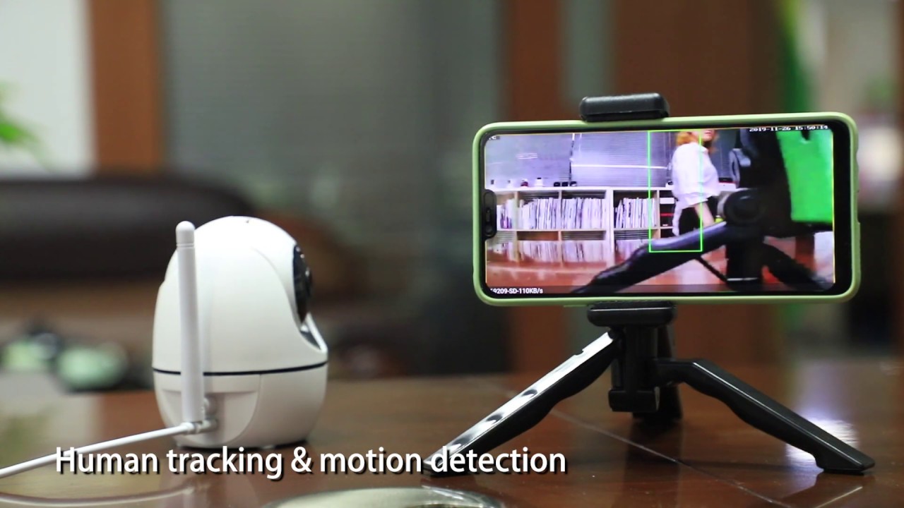 2MP AI ture human tracking wifi PTZ camera - YouTube