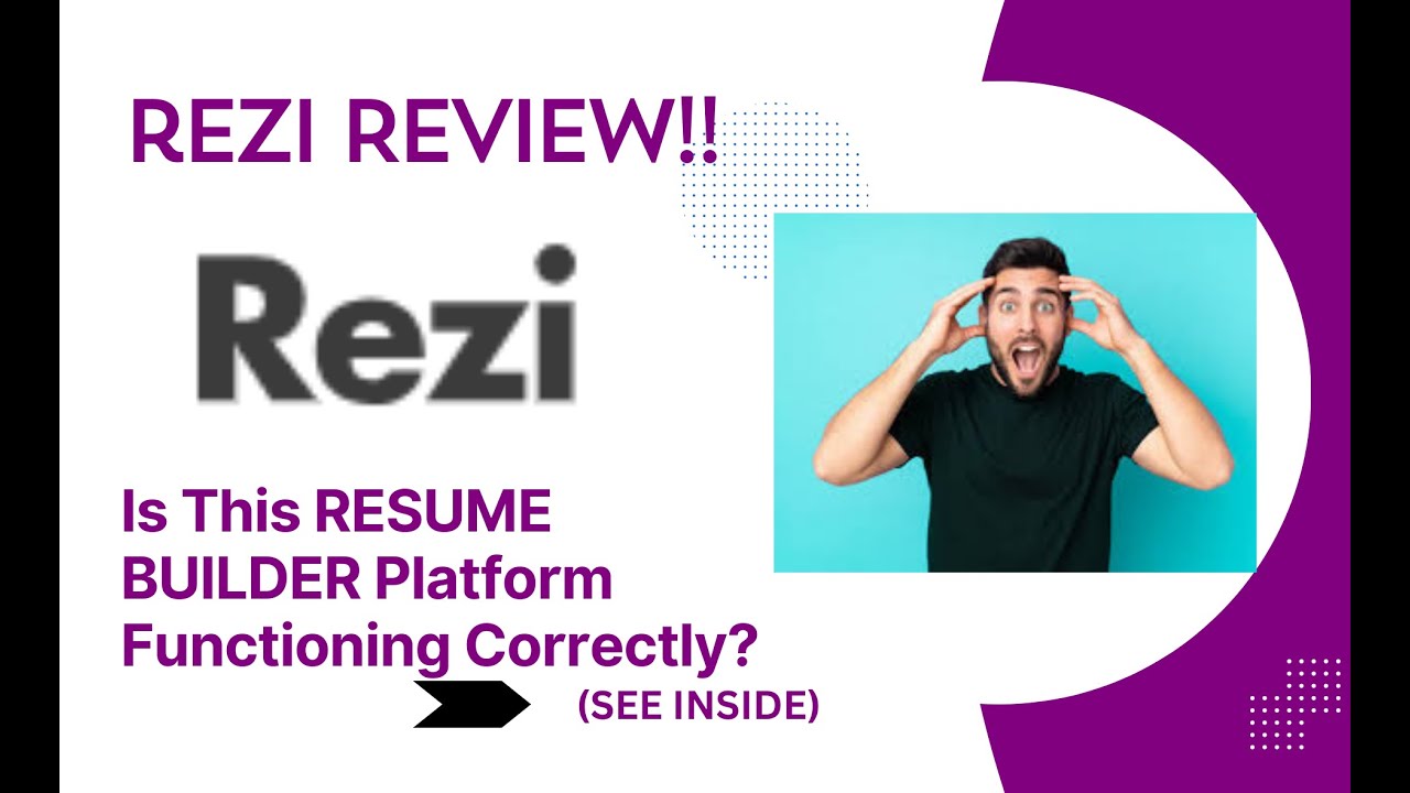 Rezi REVIEW- Is This RESUME BUILDER Platform Functioning Correctly? See ...