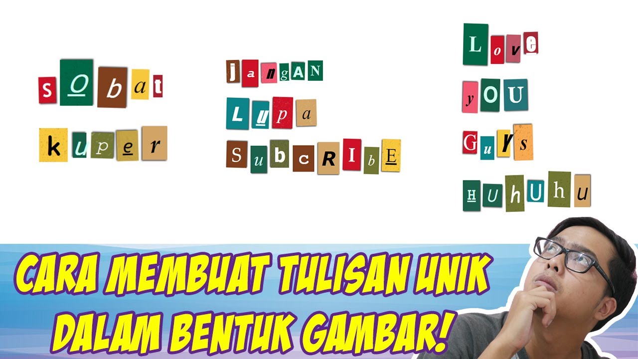 Cara Membuat Tulisan Unik Keren Otomatis! Beda Dari yang Lain! - YouTube