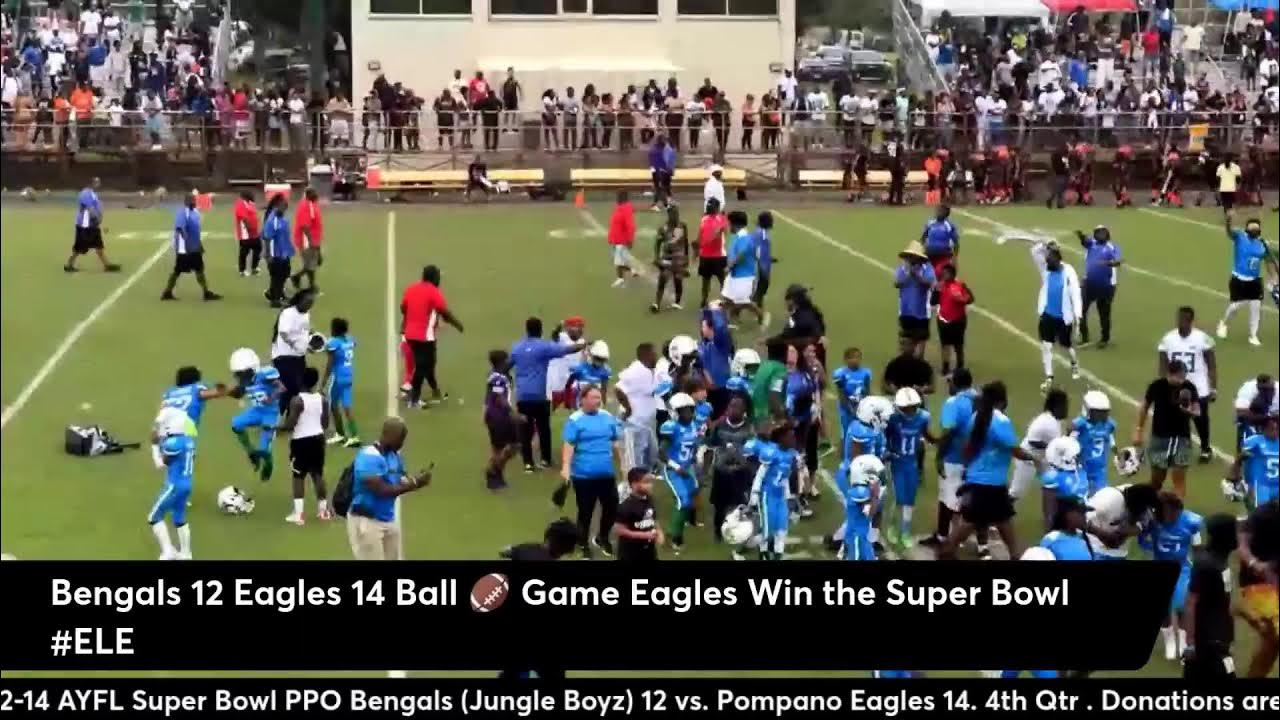 AYFL Super Bowl 8U Matchup PPO Bengals (Jungle Boyz) vs Pompano Eagles ...