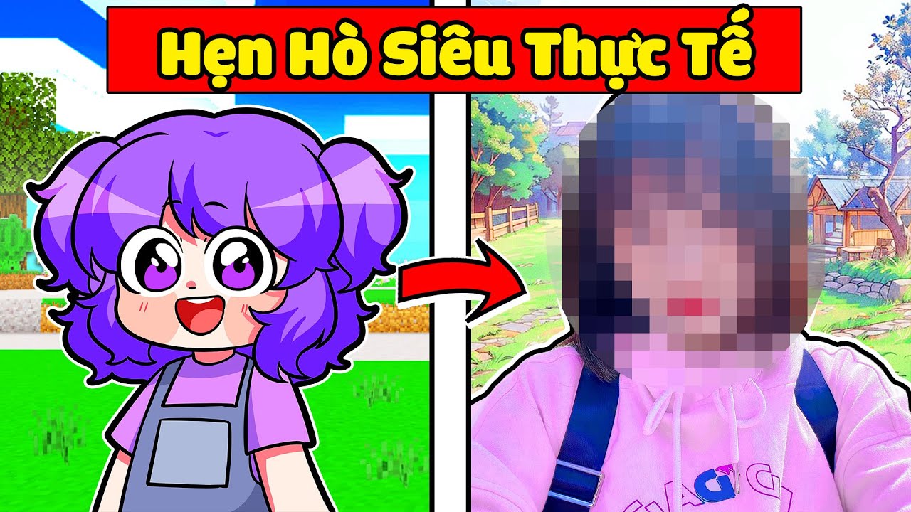NABEE THỬ THÁCH 24H HẸN HÒ SIÊU THỰC TẾ TRONG MINECRAFT*NABEE SIÊU THỰC ...