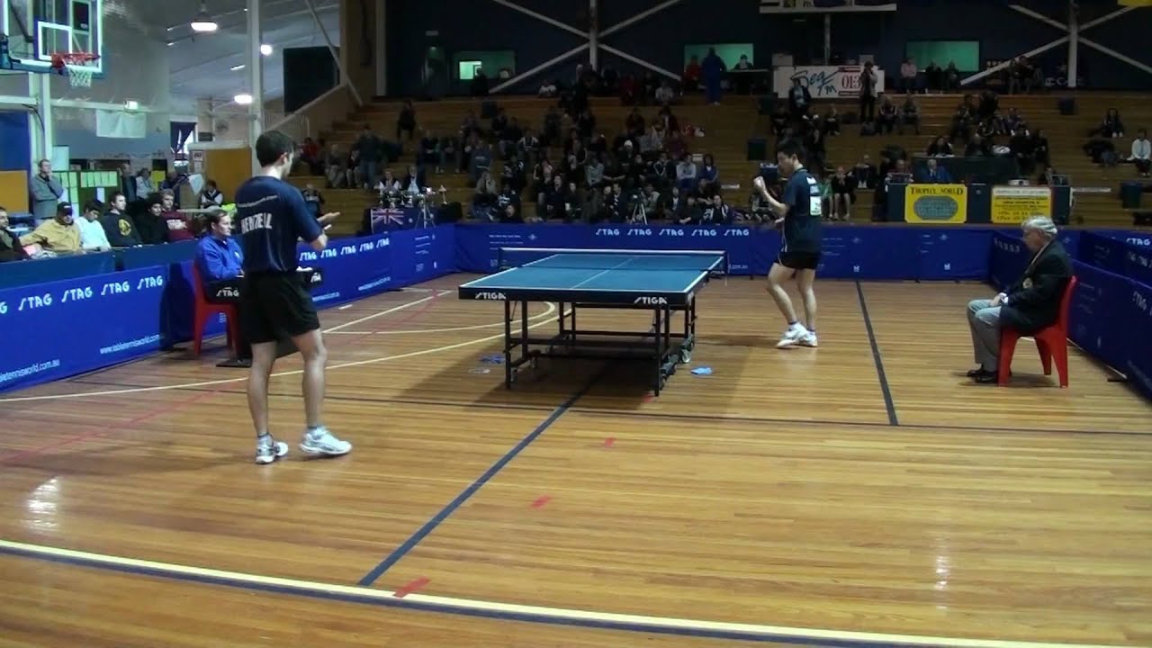 Table Tennis - Australian Open 2010 Men's Final Set 2 - YouTube