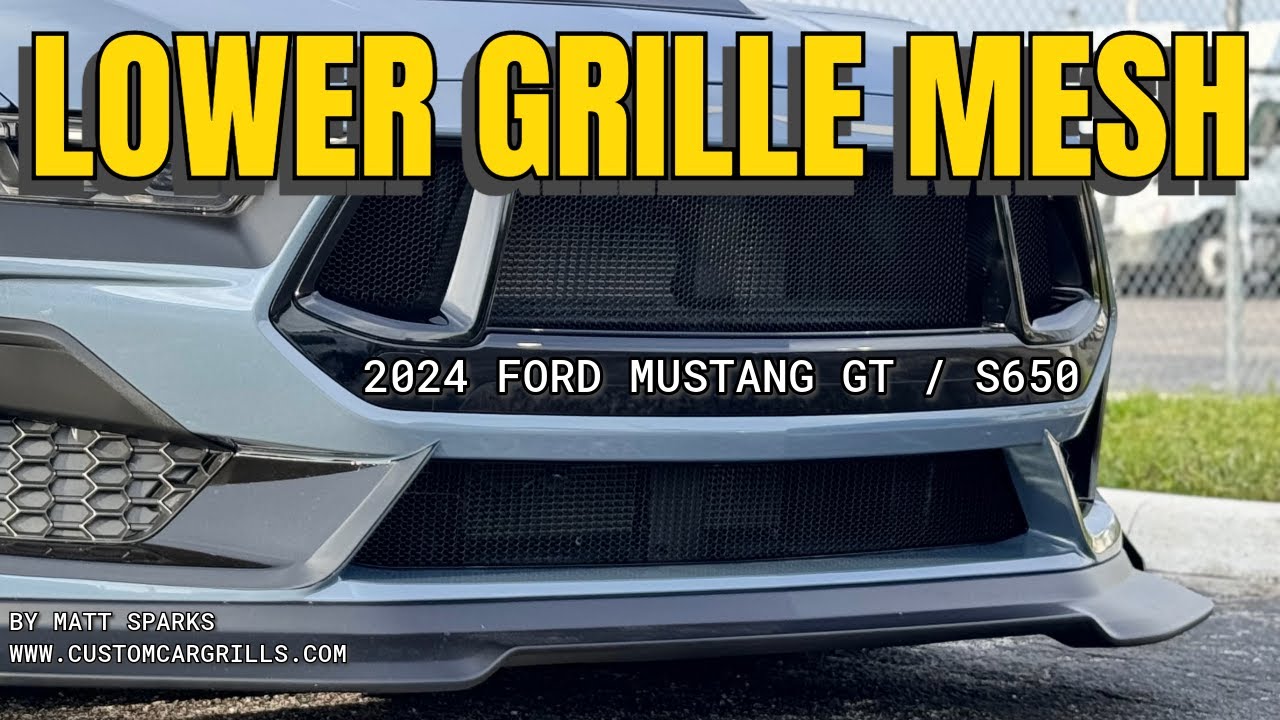 Ford Mustang GT 2024+ Lower Grille Mesh Installation How-To by ...