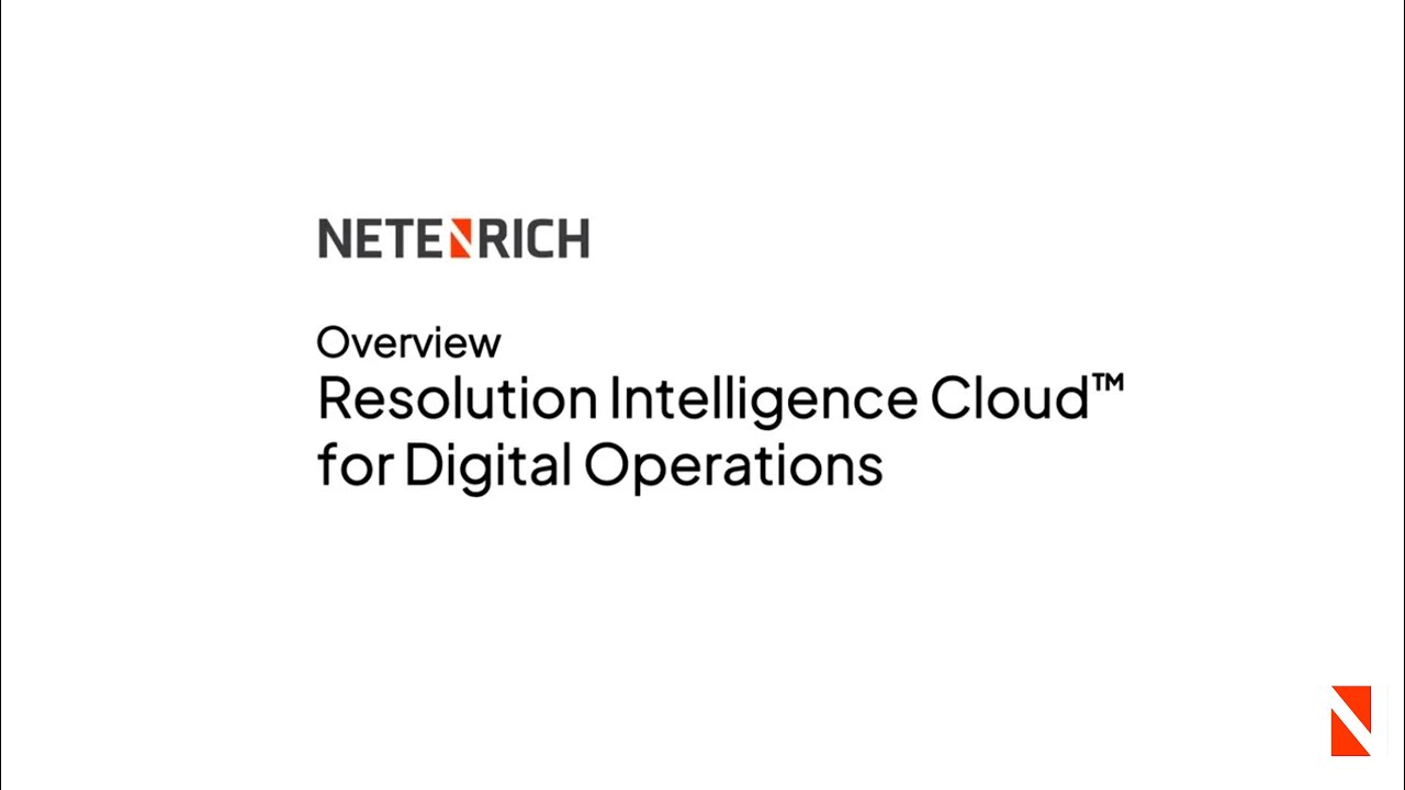 Resolution Intelligence Cloud for Digital Ops - YouTube