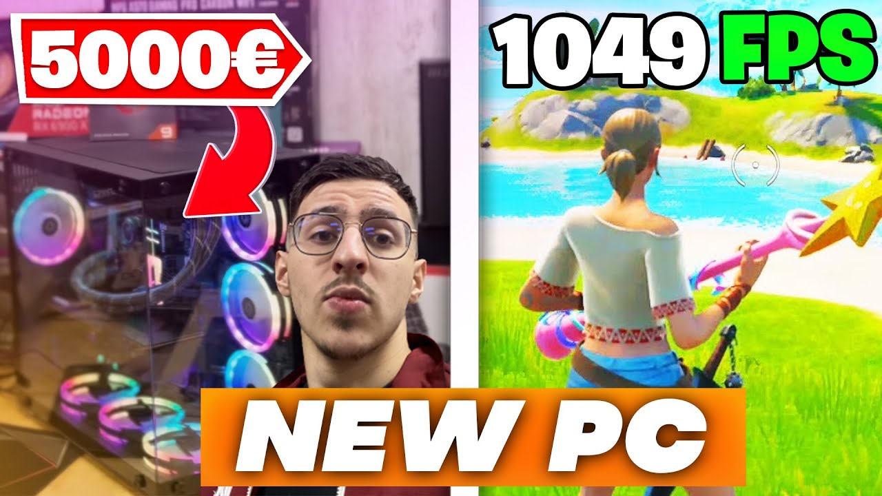 Mon nouveau PC GAMER à 5000€ ! (+1000 FPS sur Fortnite...) - YouTube