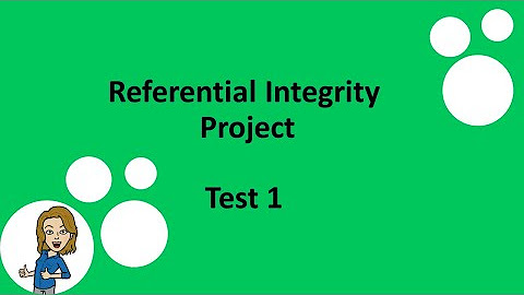 Referential Integrity - YouTube