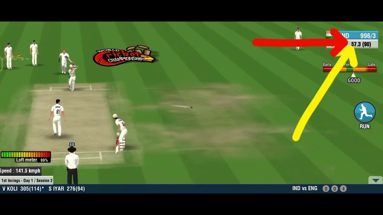 I scored 1000 runs in WCC 2 test cricket😱😱😱😱 - YouTube