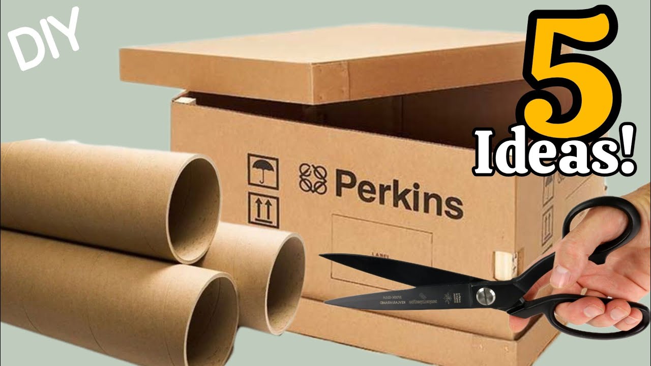 Cardboard Magic: 5 Transform Rolls & Boxes into Elegant Home Decor ...