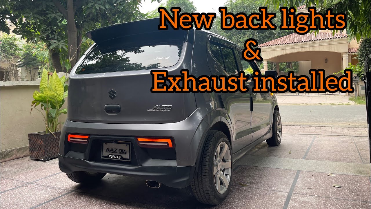 Alto back light | new exhaust installed | Alto modified 660cc | Alto vx ...