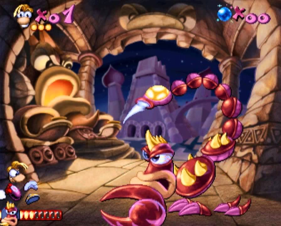 Rayman Mr. Skops showdown (Sega Saturn) - YouTube