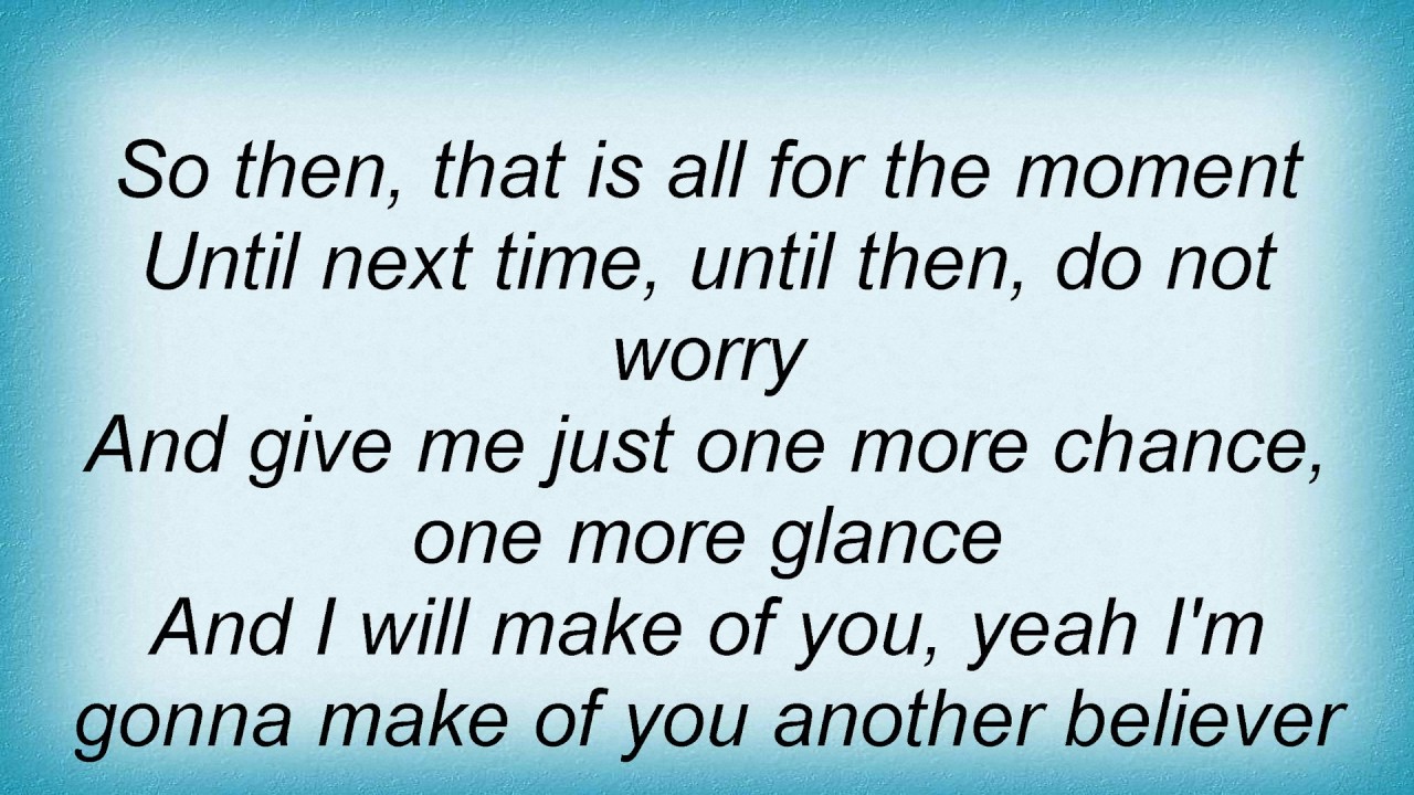 Rufus Wainwright - Another Believer Lyrics - YouTube