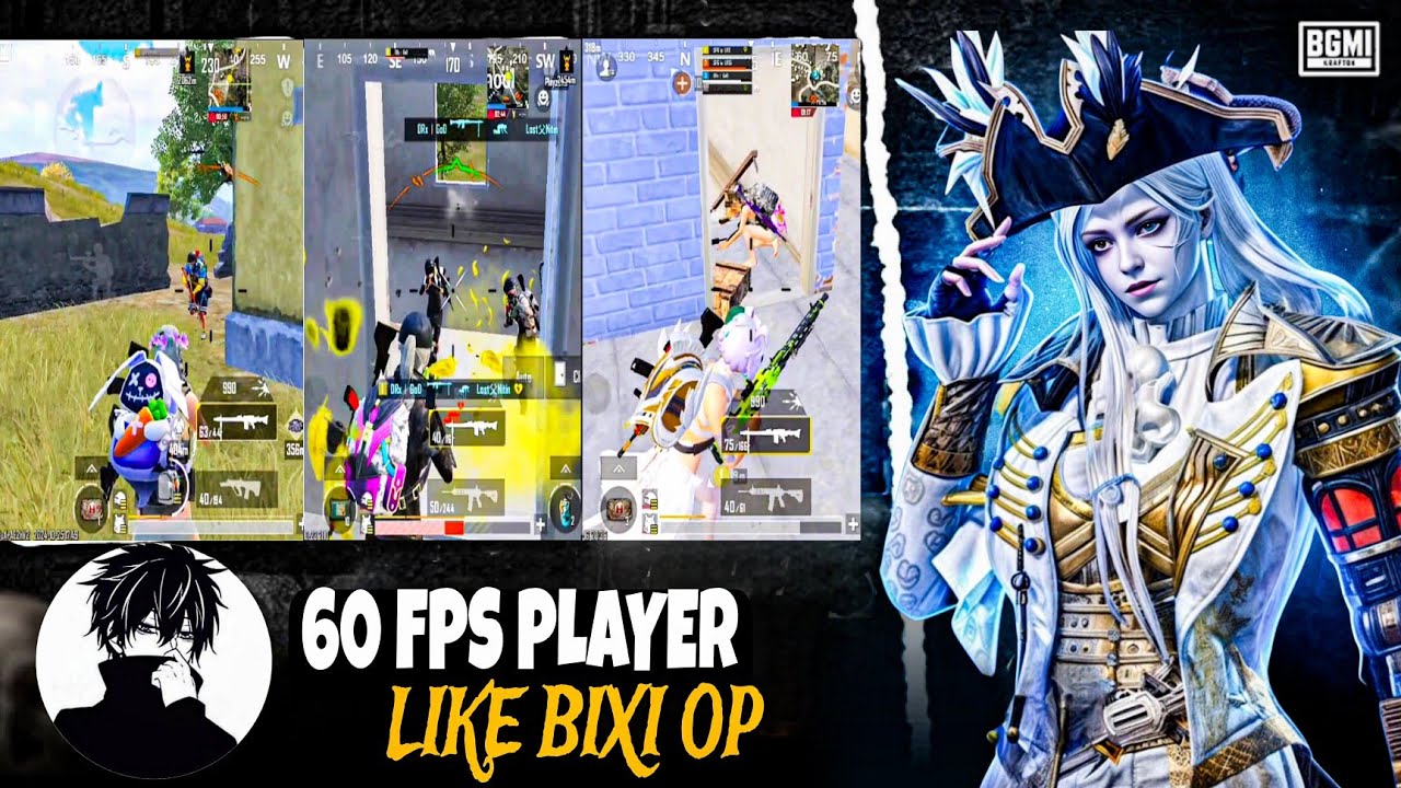 Can "60" FPS Player Play Like Bixi OP?😱 in BGMI🔱 @GoddPlayzZz #bixiop# ...