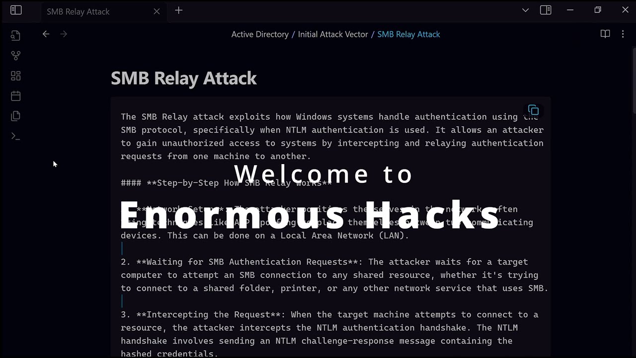 Detailed Explanation of SMB Relay Attack: Step-by-Step Guide in Hindi for Ethical Hacking - YouTube