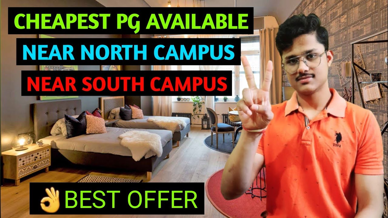 😯BEST PG NEAR NORTH CAMPUS | BEST PG NEAR SOUTH CAMPUS | CHEAPEST PG ...