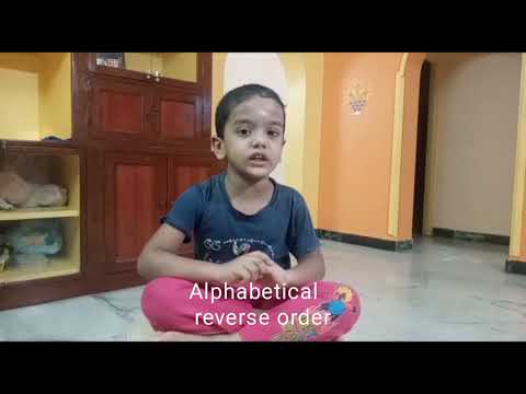 Alphabetical Reverse Order Z-A - YouTube