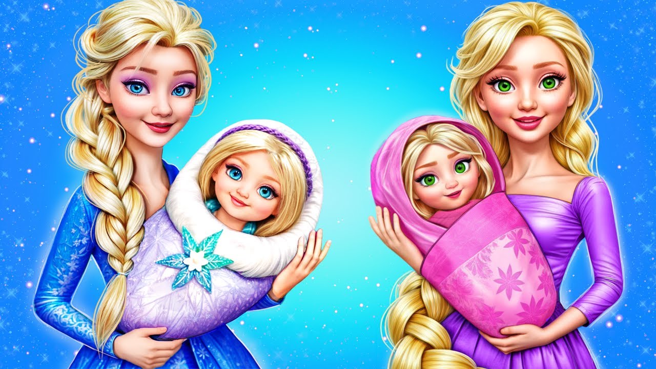 Princess Playtime: Elsa, Rapunzel and the Little Ones! - YouTube