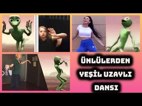 Ünlülerden YENİ AKIM Yeşil Uzaylı Dansı / Dame tu cosita