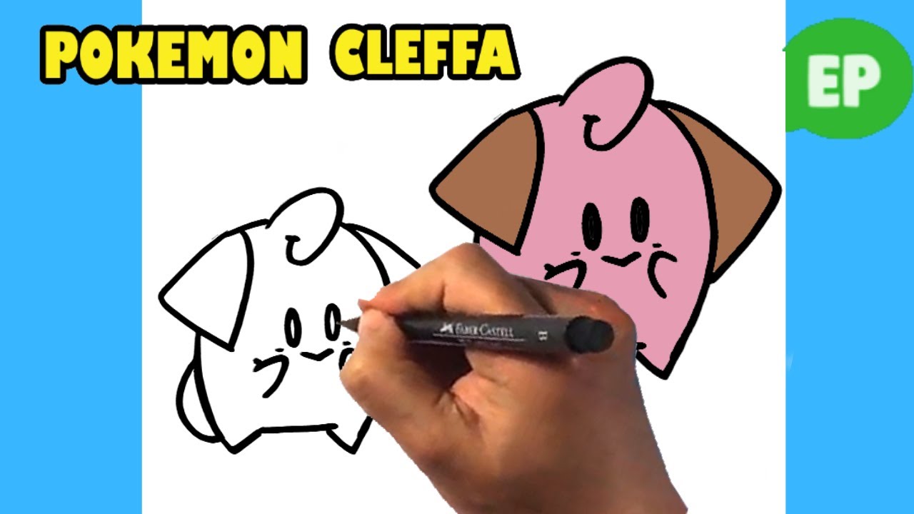 How to Draw Pokemon - Cleffa - Step by Step for Beginners - YouTube