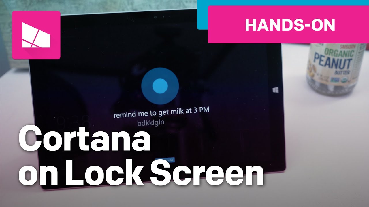 Cortana on Windows 10 lock screen - YouTube
