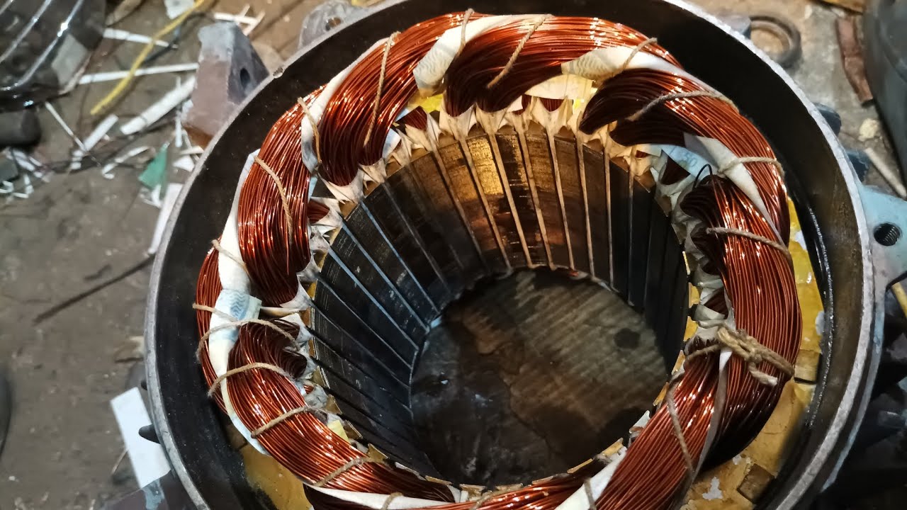 5 HP 960 RPM motor winding time full video - YouTube