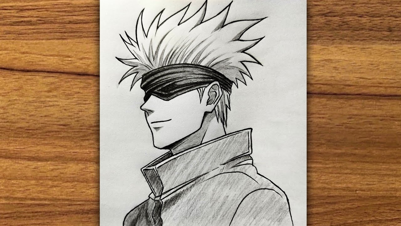 How To Draw Gojo Satoru (Cool Pose) | Jujutsu Kaisen Drawing | Anime ...