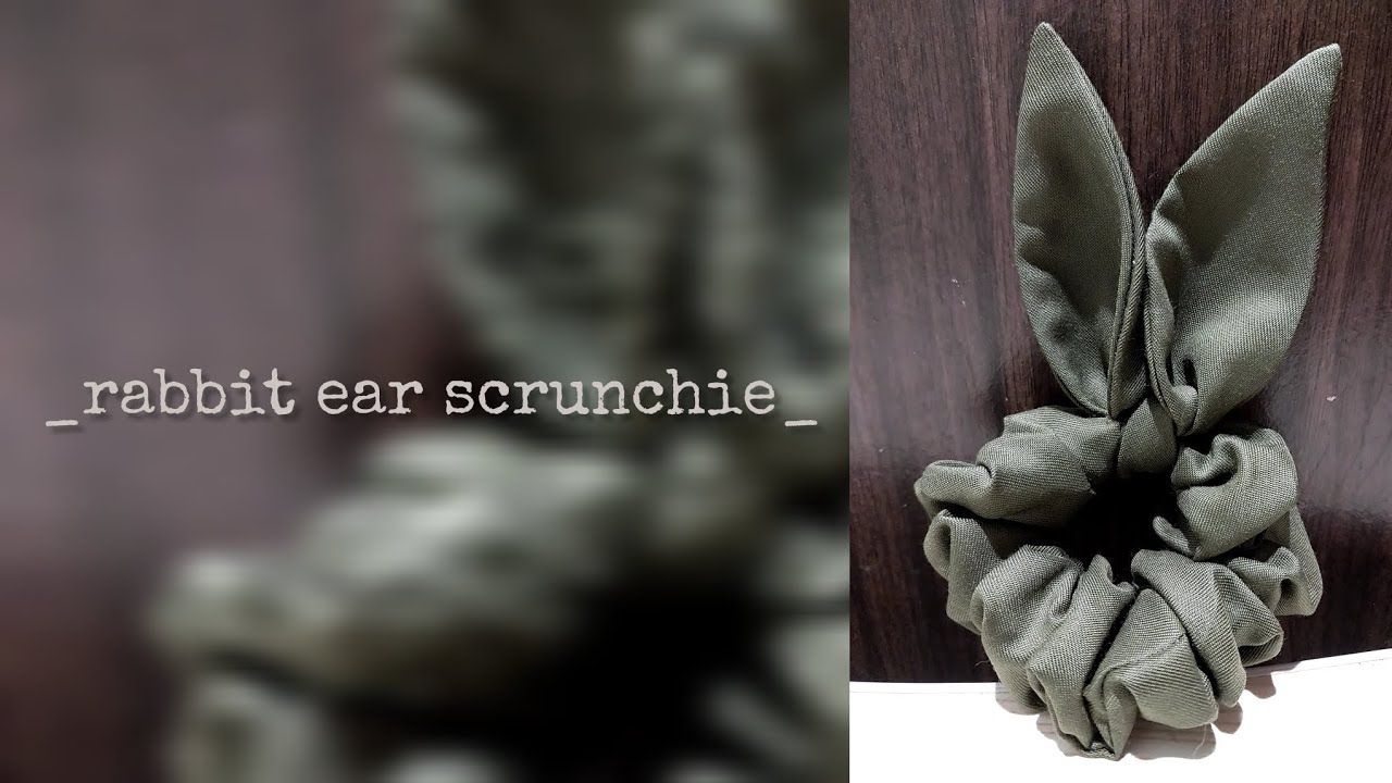 BUNNY SCRUNCHIE rabbit ear scrunchie viral #tutorial#scrunchies 🐰 - YouTube