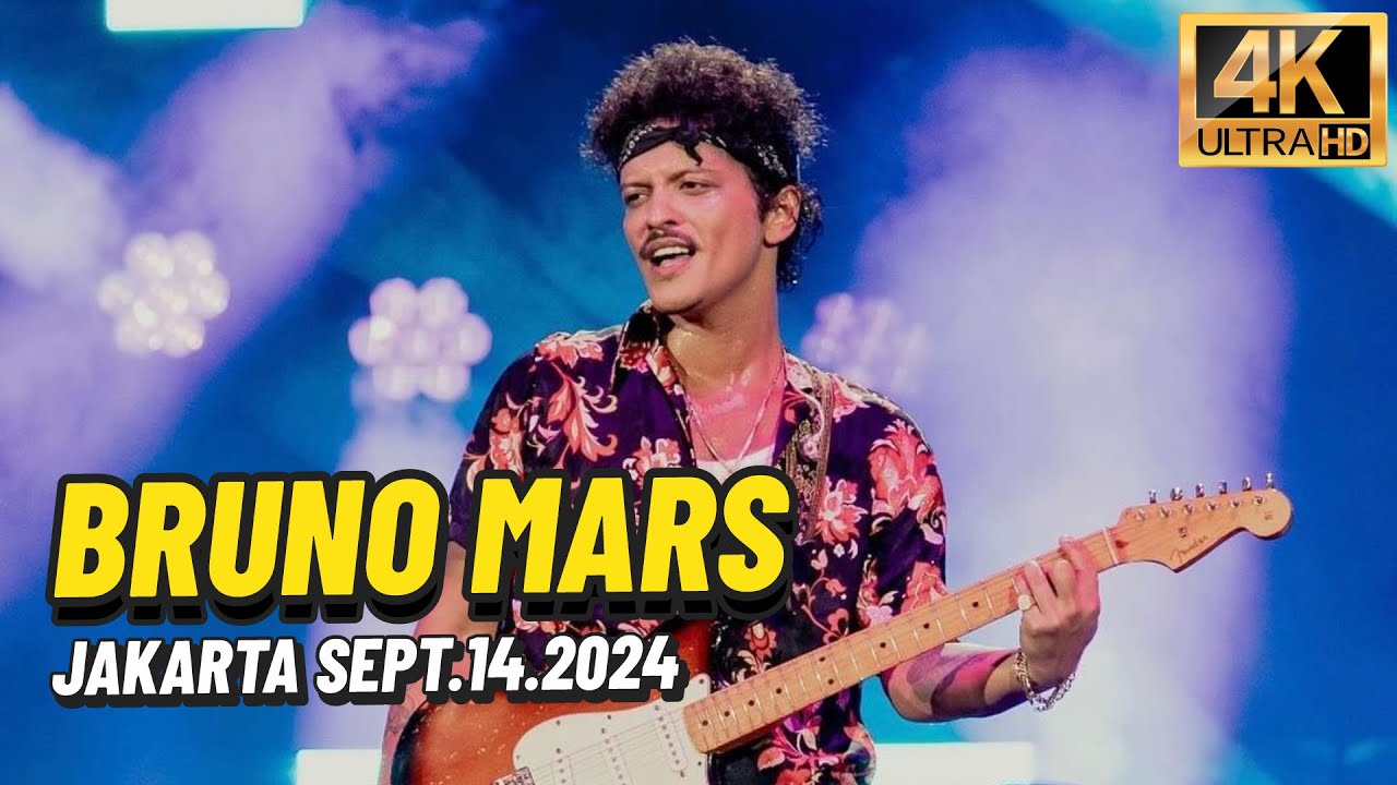 BRUNO MARS FULL CONCERT 4K LIVE IN JAKARTA INDONESIA [LAST DAY] sept.14 ...