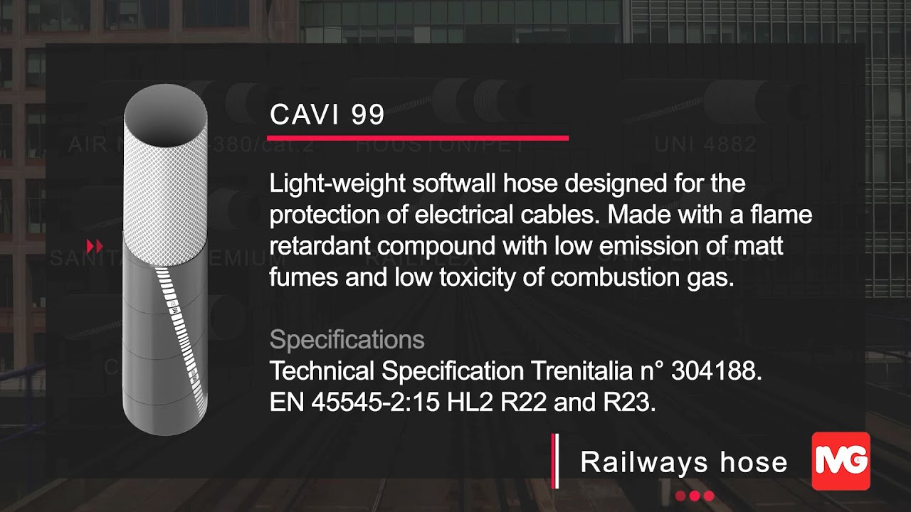Rail Cavi 99 & Railflex: IVG hoses for cable protection and railroads ...