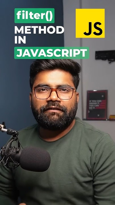 Filter method in JavaScript 🔥 #javascriptcoding #javascriptdev - YouTube